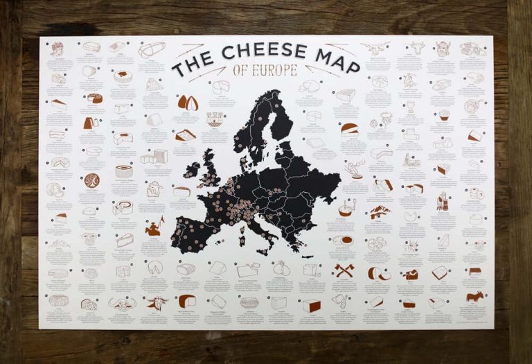 Cheese Map Of Europe - Interactive Map | Luxsphere Travel